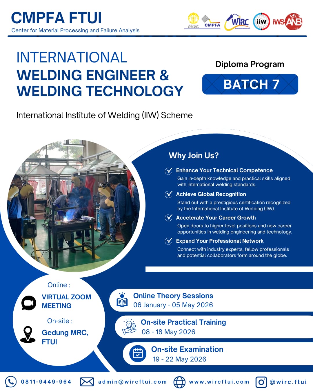 International Welding Engineer Batch #7 | WIRC - FTUI